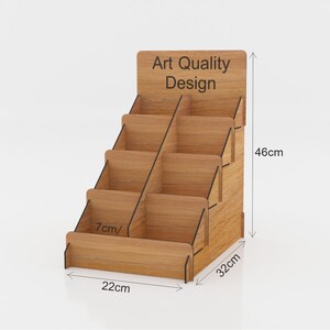 Display Stand Laser Cut, 4 Shelf Display Stand Files, Vector Files for ...