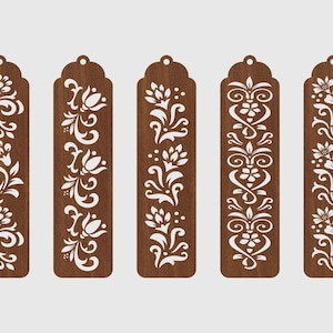 Bookmark Laser Cut Part1, Laser Cut File , Bookmark Svg, Ai, Cdr, Pdf ...
