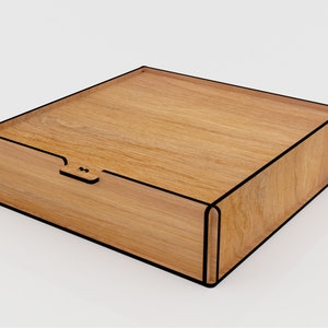 4 Different Sizes With Openable Lids Lock Box Laser Cutting Files ...