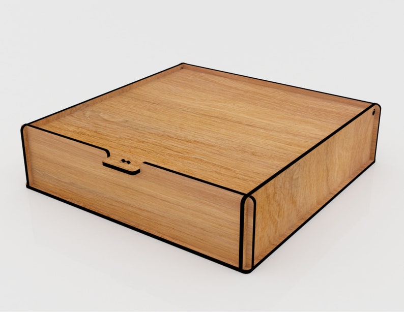 4 Different Sizes With Openable Lids Lock Box Laser Cutting Files ...