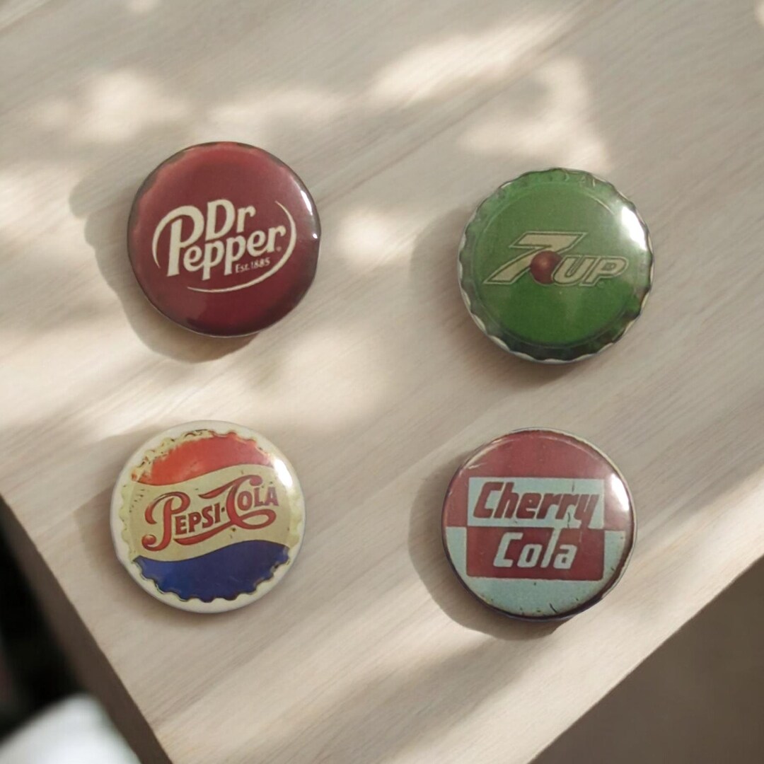 Coke Bottle Cap Inspired Buttons - Etsy