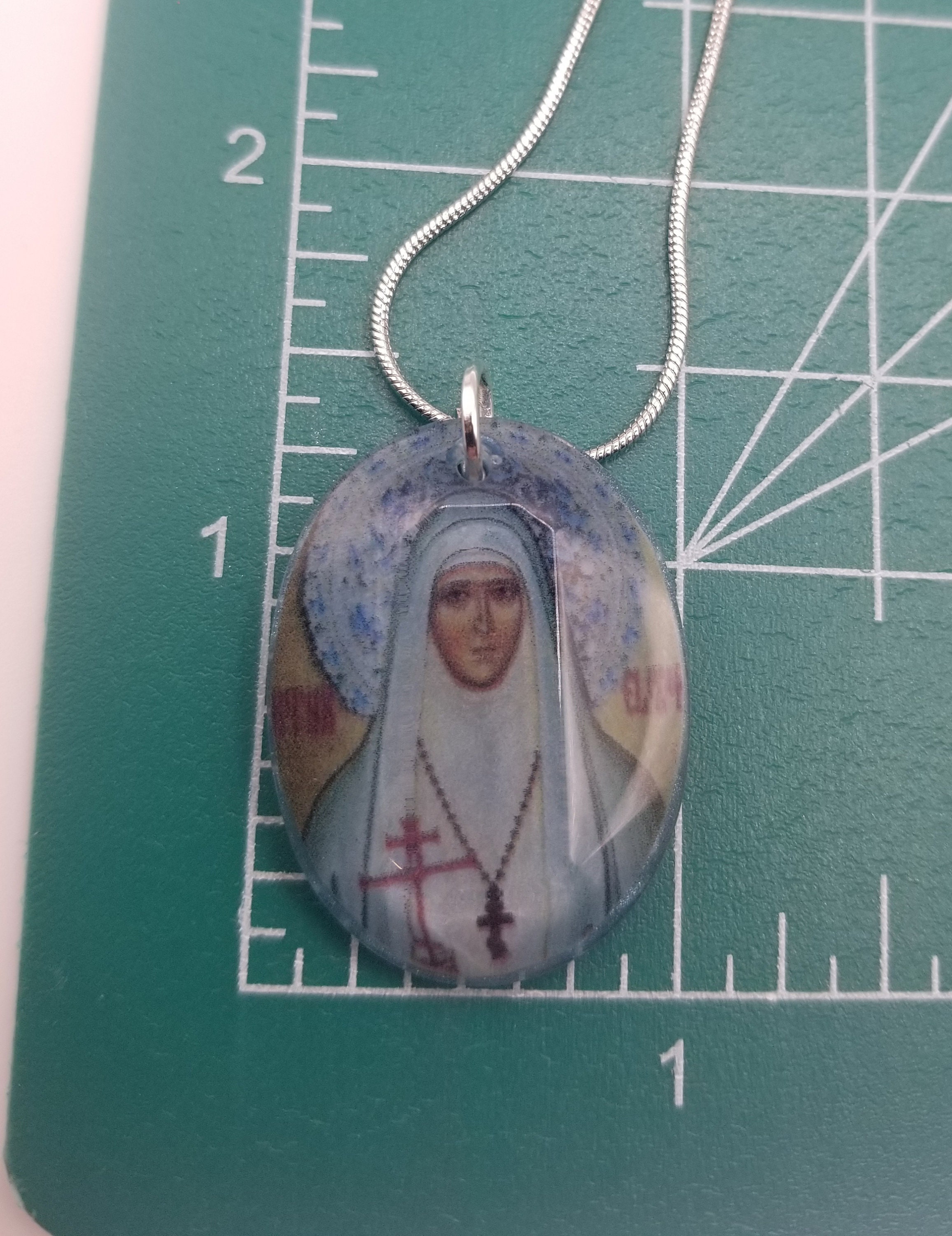 Saint Elizabeth New Martyr Eastern Orthodox Icon Necklace/ Orthodox ...