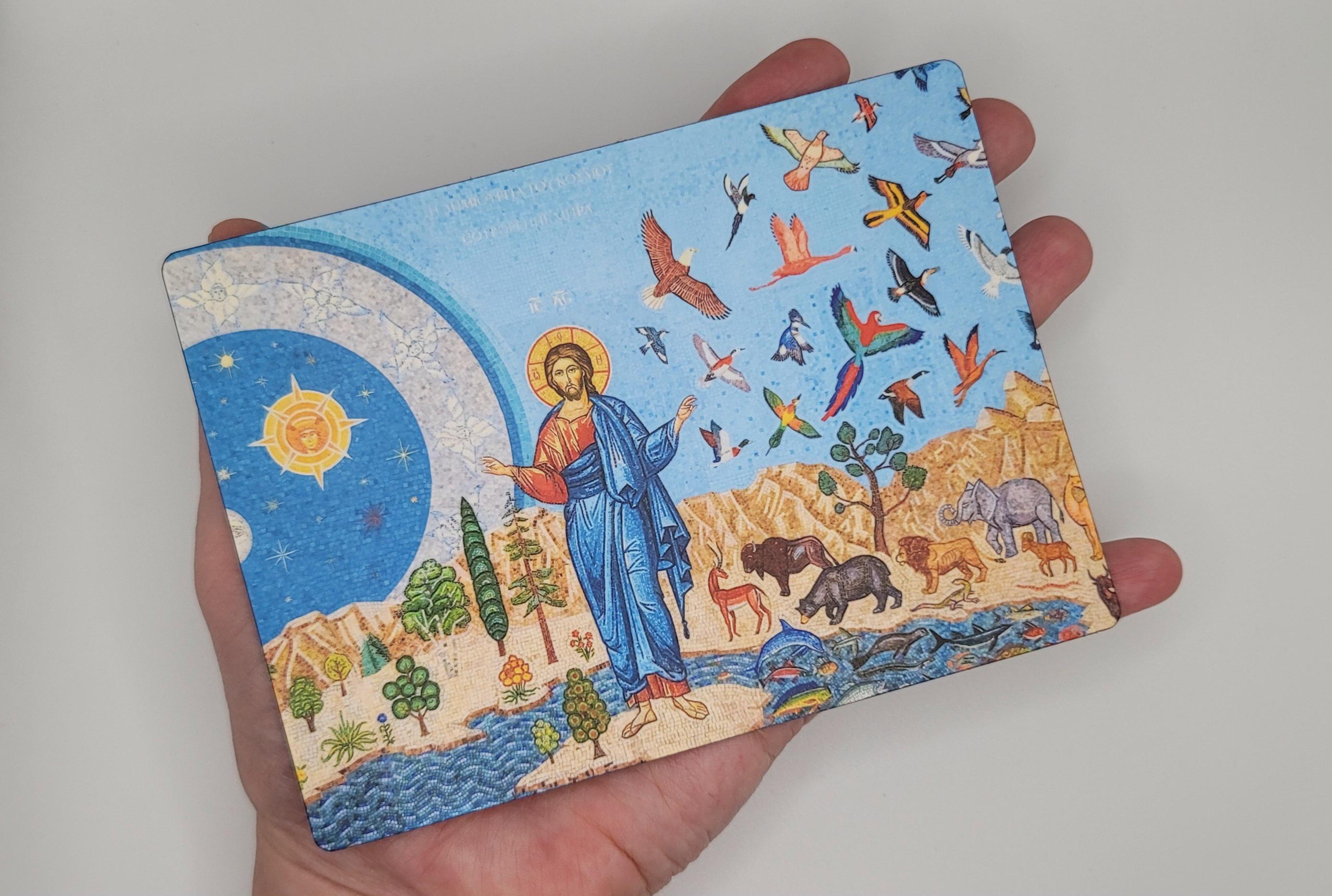 Christ the Creator Mosaic Icon Magnet - Etsy