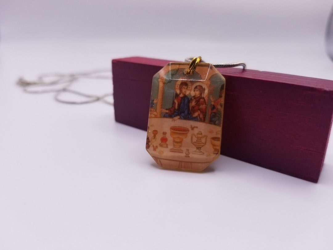Cana Wedding Eastern Orthodox Icon Necklace/orthodox Catholic Gift ...