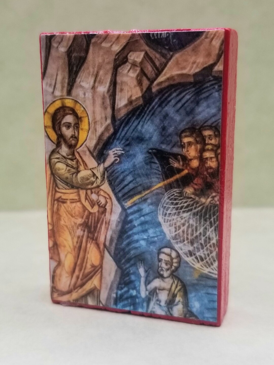 Christ Walking on Water and Saint Peter /miniature Orthodox Icon Gift ...