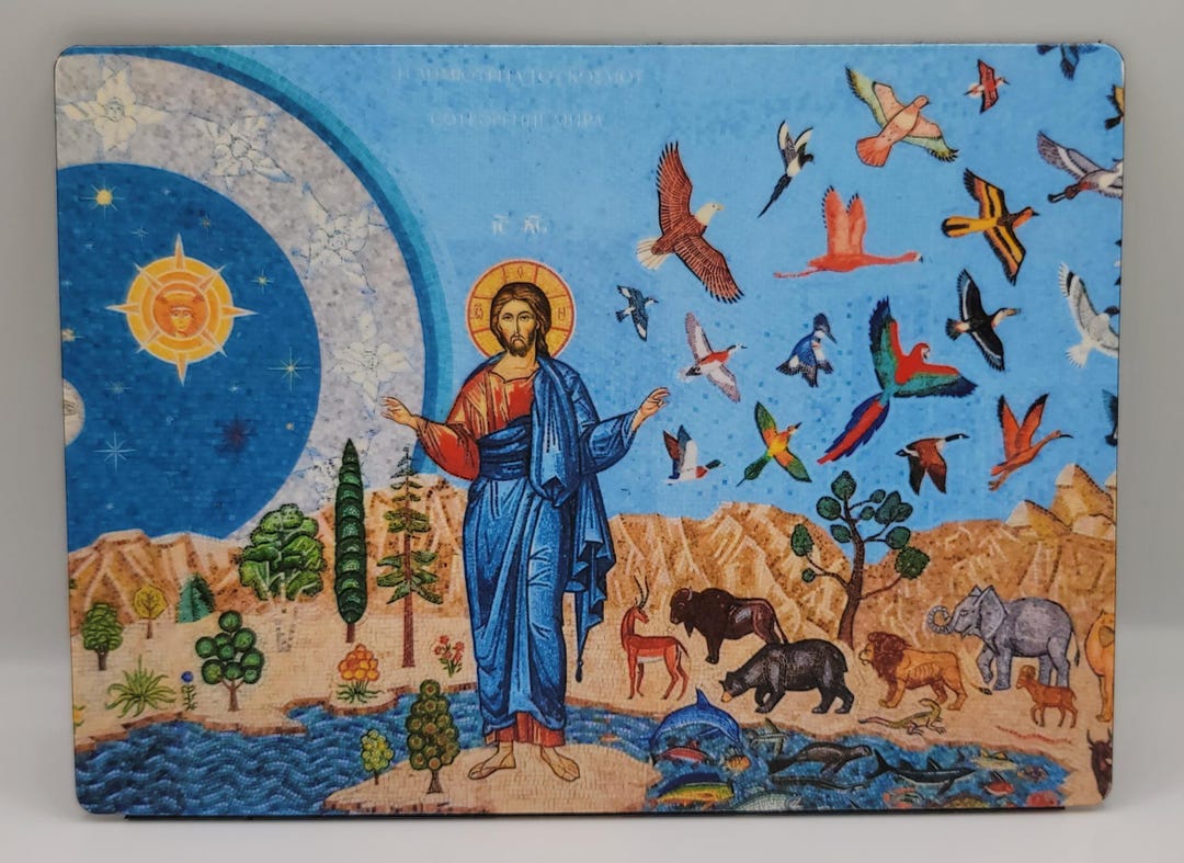 Christ the Creator Mosaic Icon Magnet - Etsy