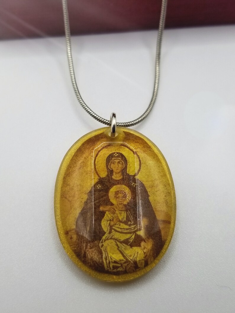 Byzantine Art Pendant Hagia Sophia Eastern Orthodox Icon Necklace ...