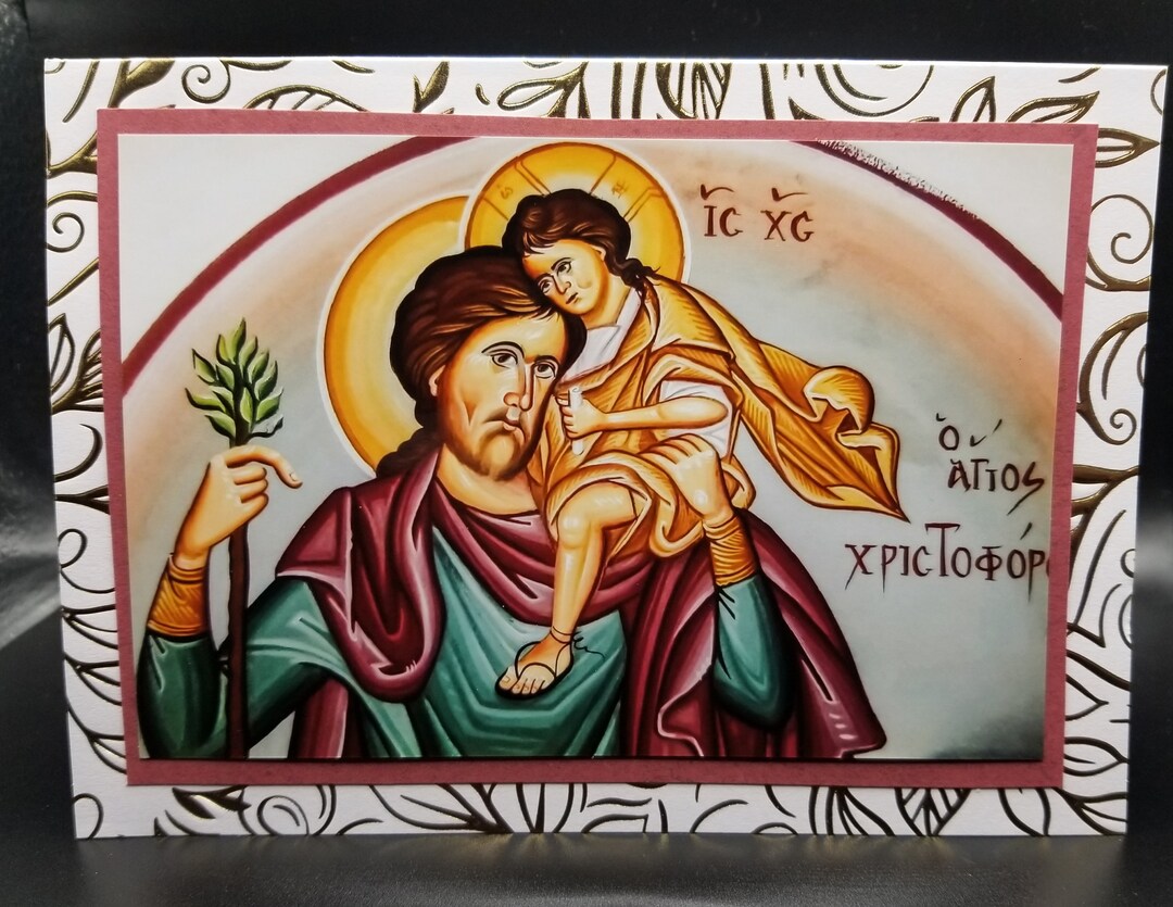 6-pack St. Christopher Assorted Blank Inside Note Cards/eastern ...