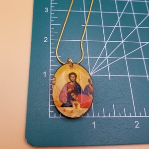 Last Supper Eastern Orthodox Icon Resin Pendant Necklace/orthodox ...