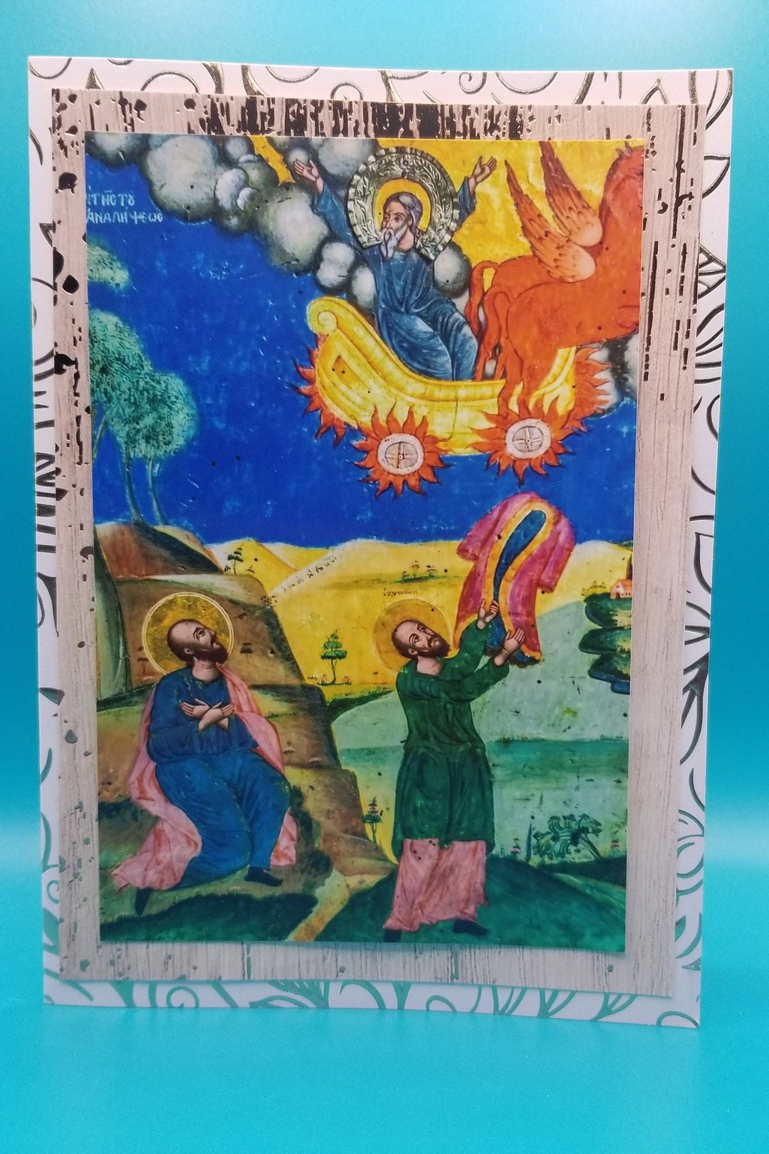 Ascension of Elijah 6-pack Blank Inside Note Cards/eastern - Etsy