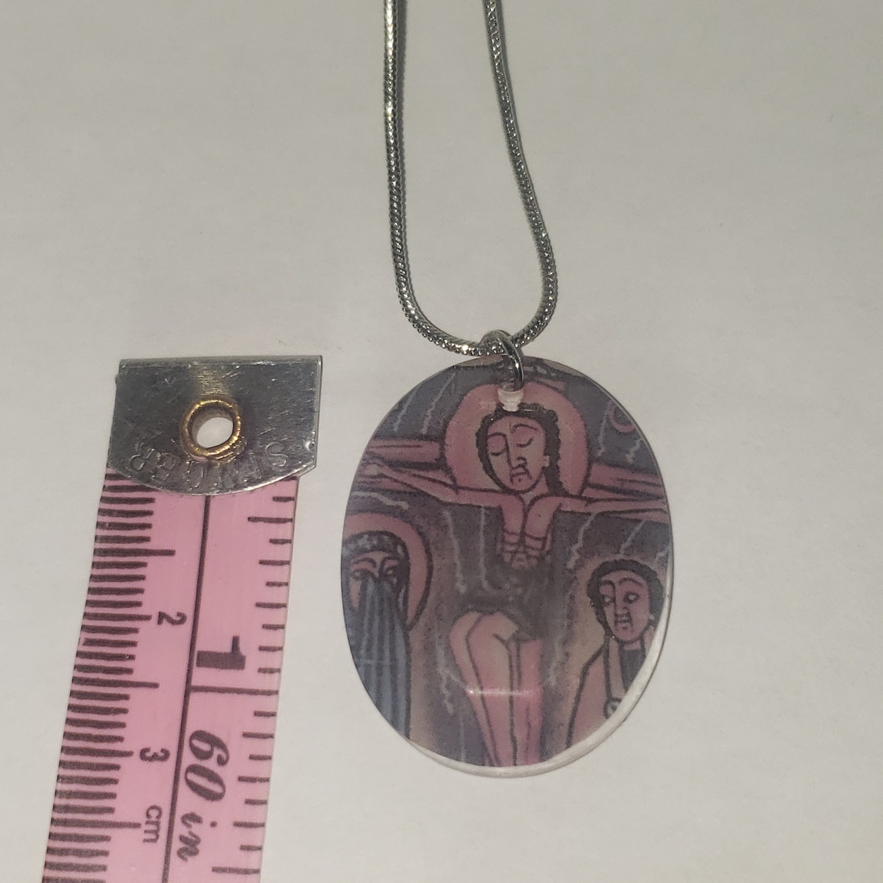Ethiopian Orthodox Icon Crucifixion Resin Pendant Necklace Gift ...