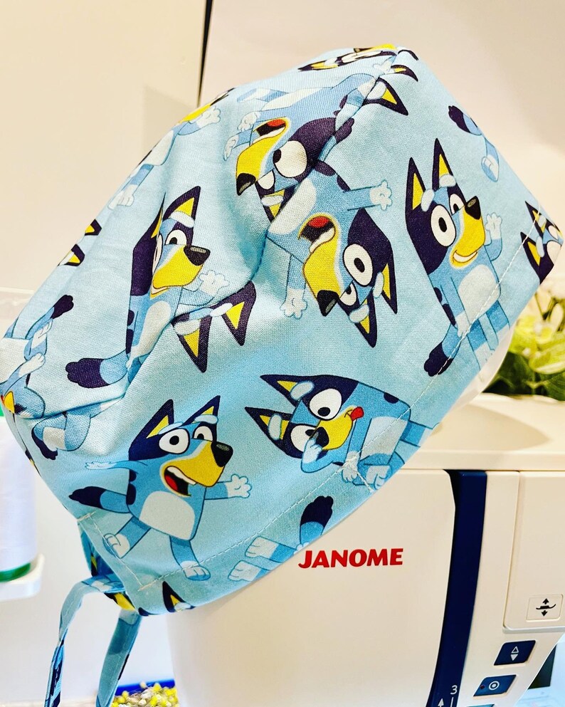 BLUEY Scrub Hat Cap Australia Theatre Hat Surgical Cap Hat - Etsy