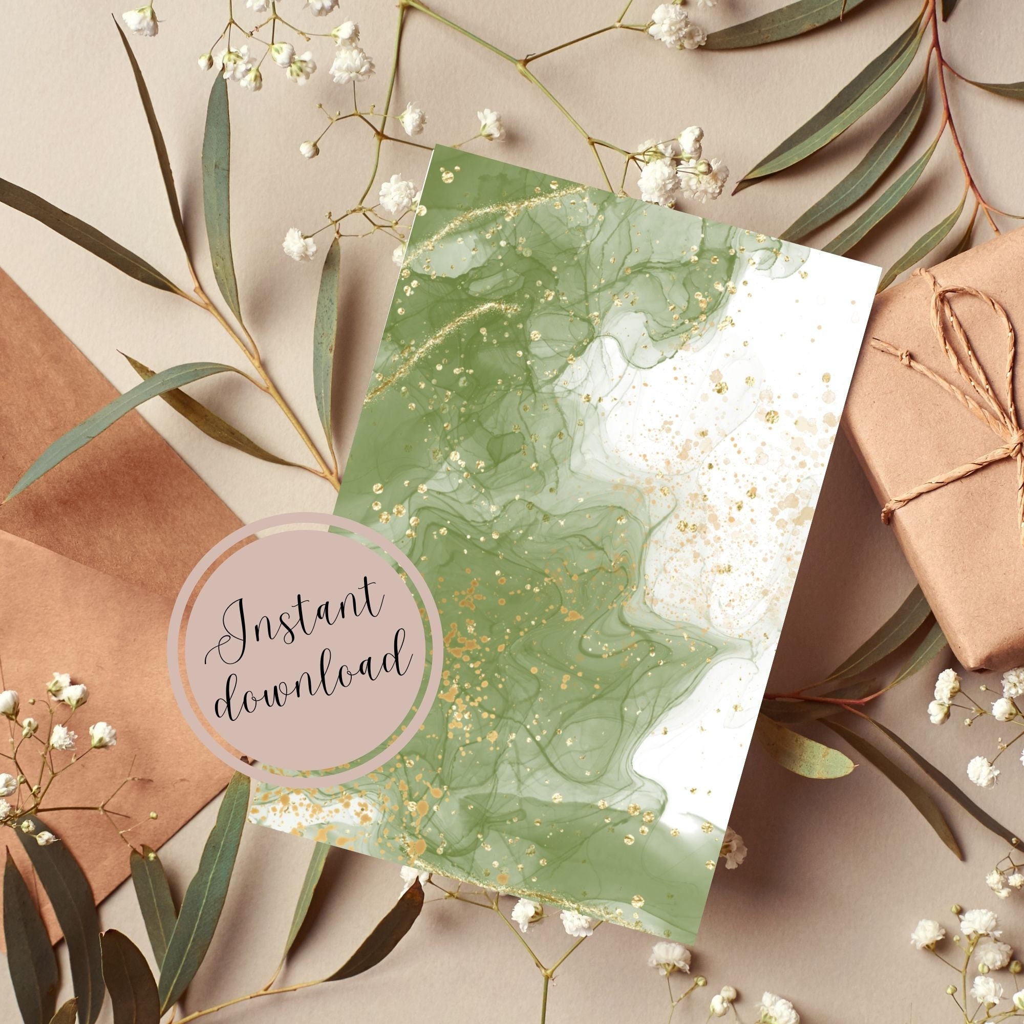 Blank Printable Greeting Card Instant Download Printable PDF - Etsy