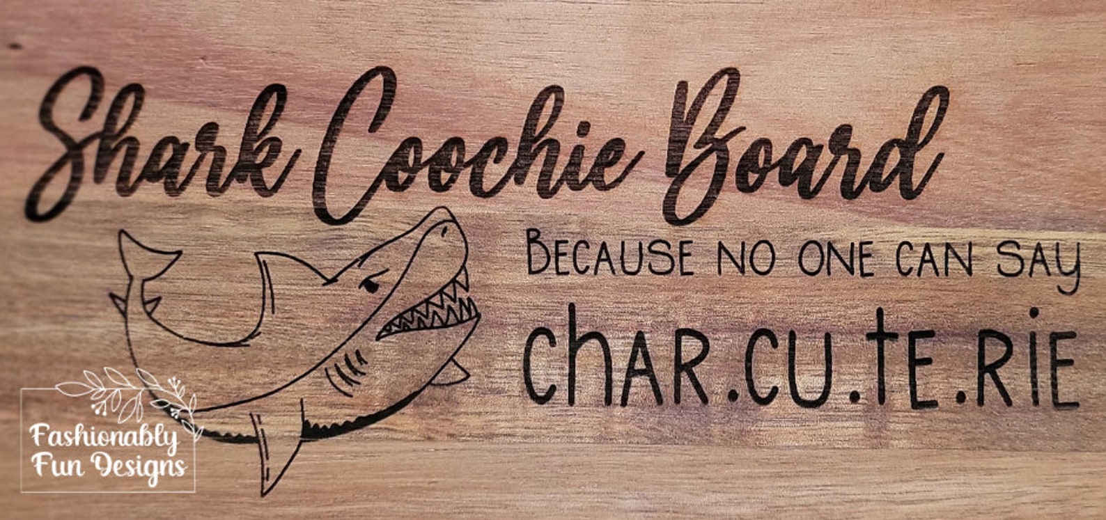 Charcuterie SVG File Shark Coochie Board Funny Charcuterie - Etsy
