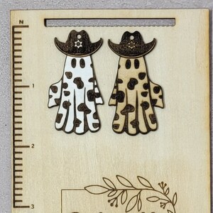 Western Halloween Hanging Earrings Laser Ready File, Glowforge and ...