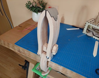 2 in 1 Leather Sewing Lacing Pony, Rotatable Hand Stitching Pony Clamp ...