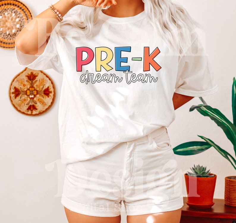 Pre-k Dream Team PNG, Pre K Back to School Png, Gift for Pre-k Teacher ...