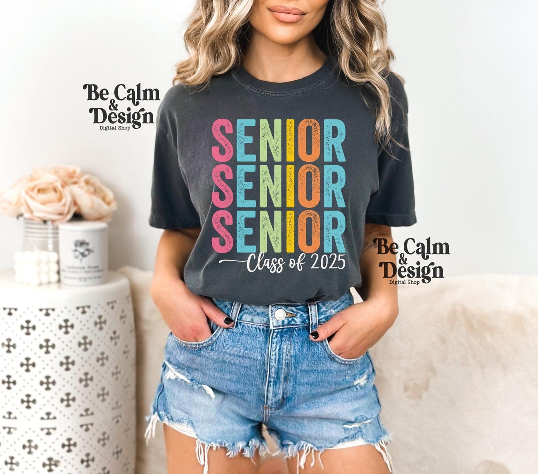 Senior 2025 PNG, Retro Graduation PNG, Class of 2025 Png, High School ...