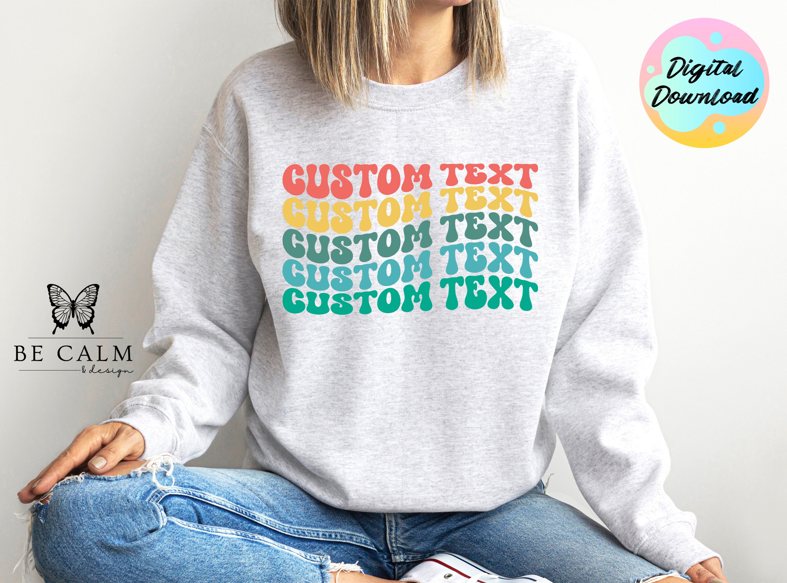 Custom Wavy PNG Personalised Wavy Text Png Custom Text Png - Etsy