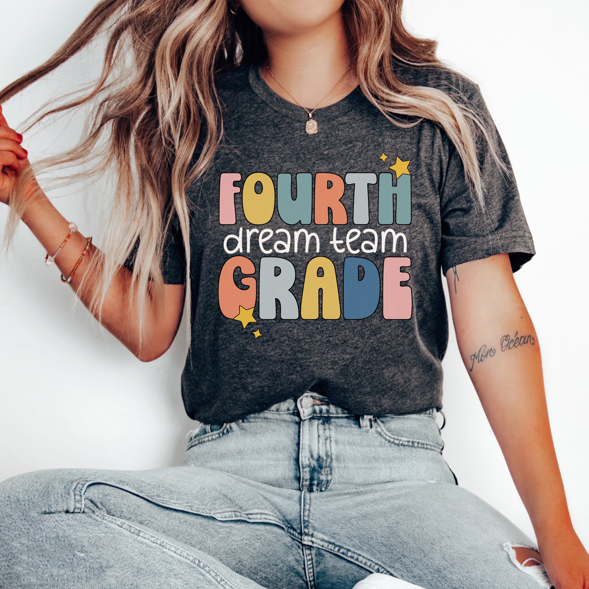 Fourth Grade Dream Team PNG, Fourth Grade Teacher Shirt Png, 4th Grade ...