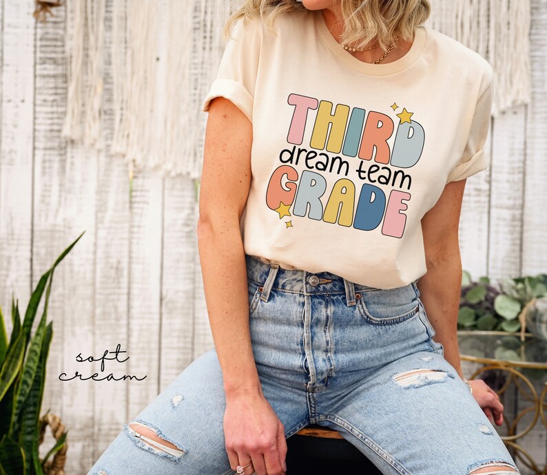 Third Grade Dream Team PNG, Third Grade Teacher Shirt Png, 3rd Grade ...