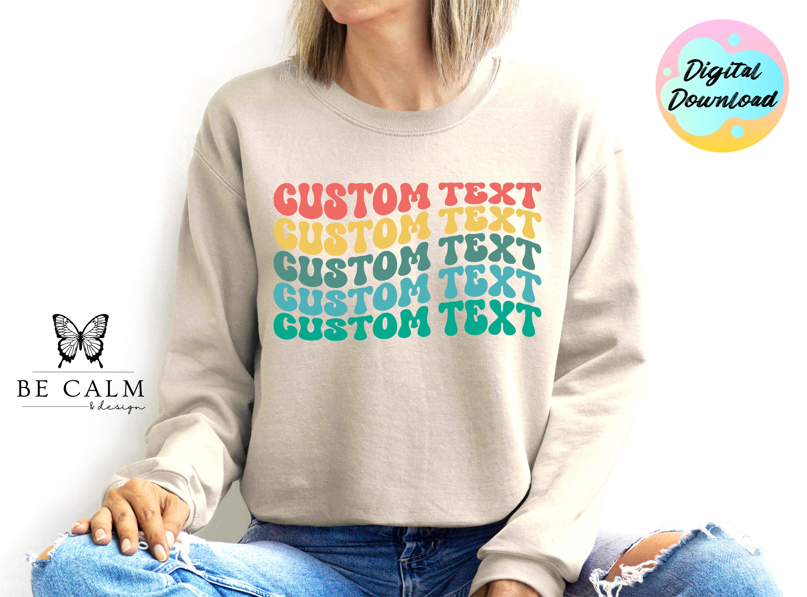 Custom Wavy PNG Personalised Wavy Text Png Custom Text Png - Etsy