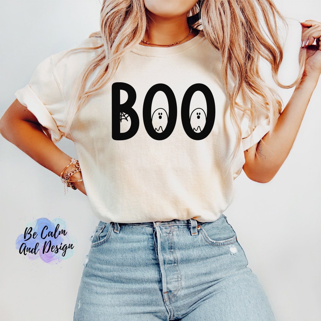 Boo Shirt PNG, Halloween Png, Halloween Shirt Png, Spiderweb Png ...