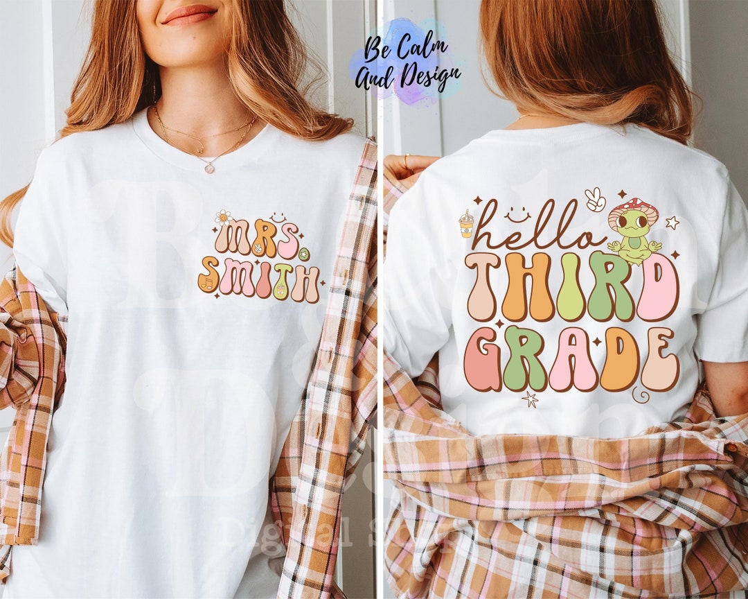 Hello Third Grade PNG, Teacher Mrs Png, First Day of School, Back to ...