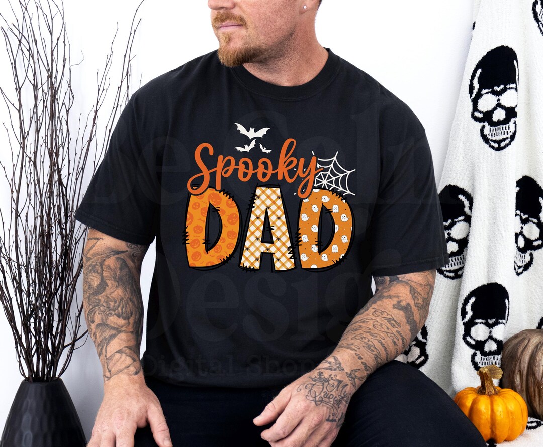 Spooky Dad Halloween PNG, Halloween Daddy and Me Png, Papa Fall T-shirt ...