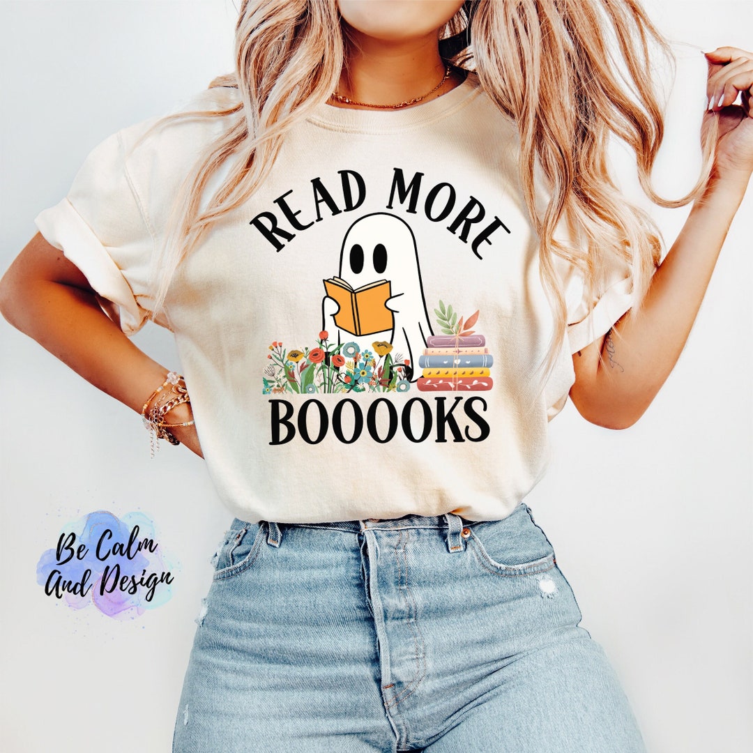 Read More Books Ghost PNG, Ghost Reading Book, Librarian Halloween ...