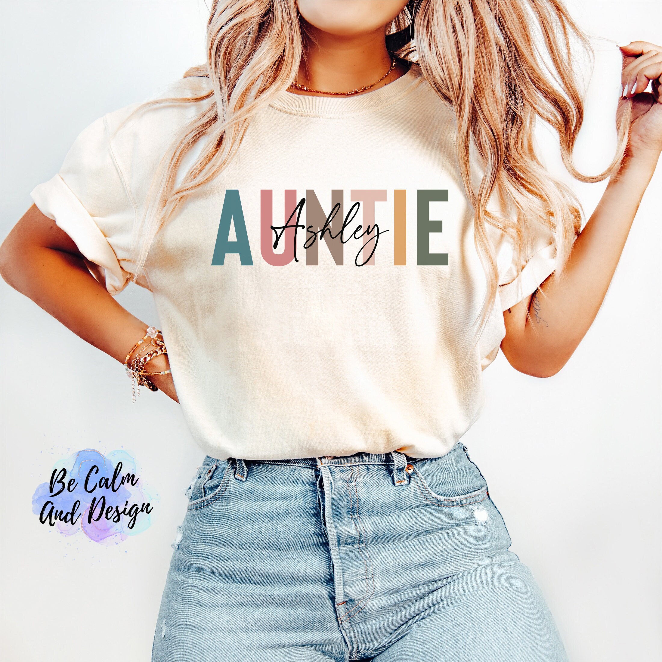 Custom Auntie Name PNG, Personalized Aunt Gift (digital Download) - Etsy