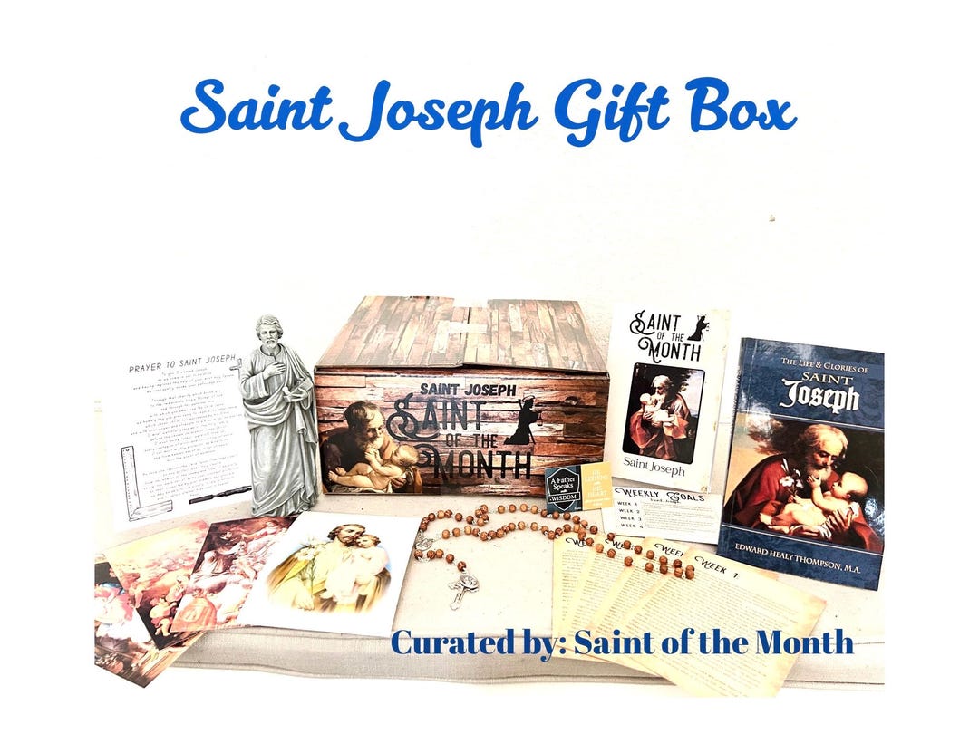 Saint Joseph Saint Gift Box - Etsy