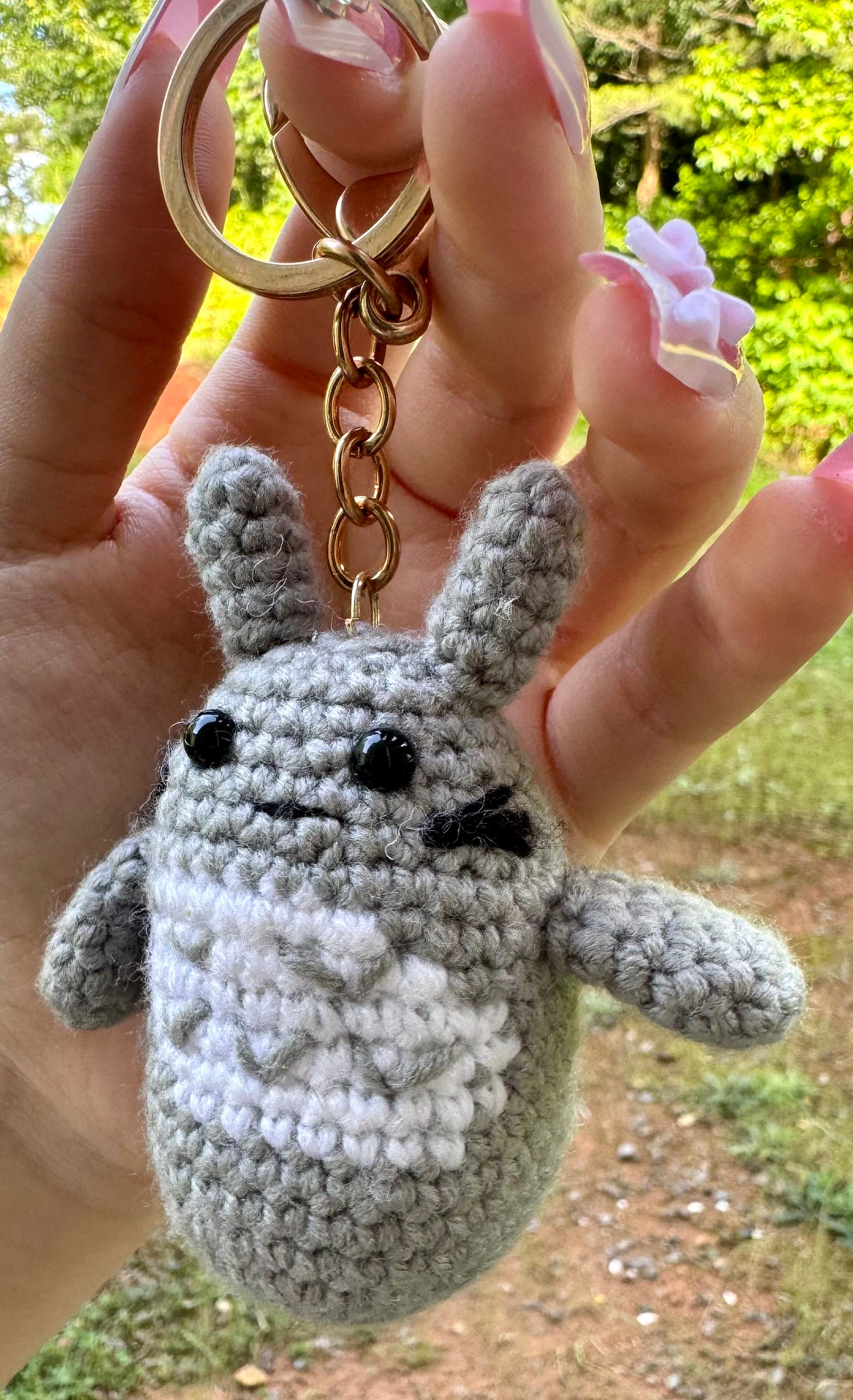 Naruto, Pikachu, Doraemon, Totoro Keychain, Crochet Cartoon Character ...