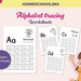 Alphabet Letters Tracing Page / Handwriting Practice / Preschool ...