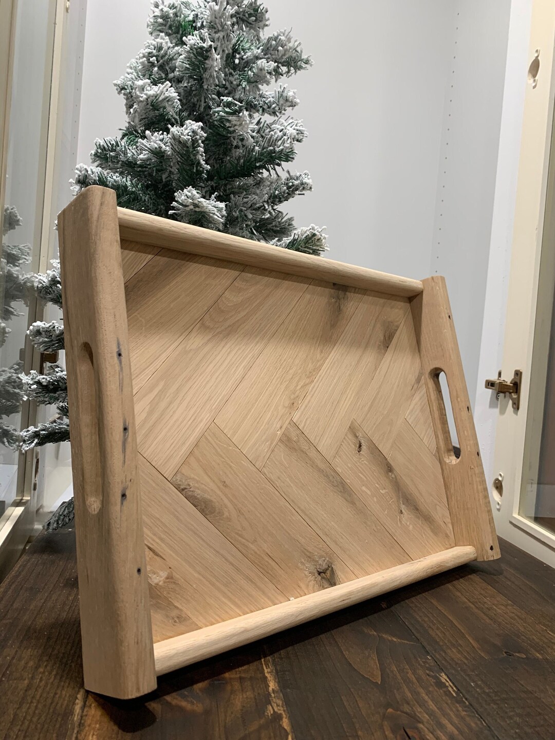 White Oak Pallet Wood Trays | Decorative Wood Trays | Handmade - Etsy