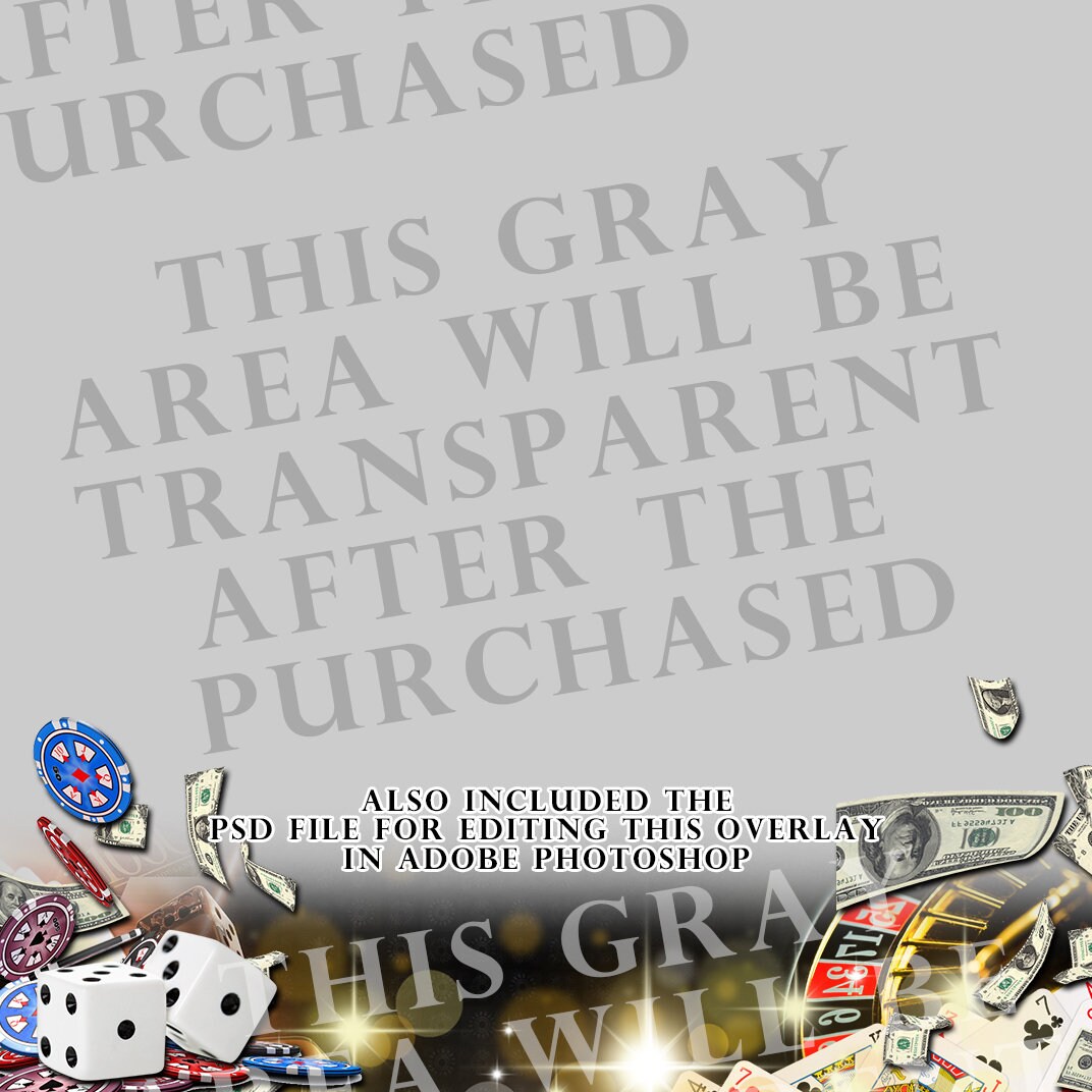 Casino Theme 360 Photo Booth Overlays Photobooth Filter Template ...