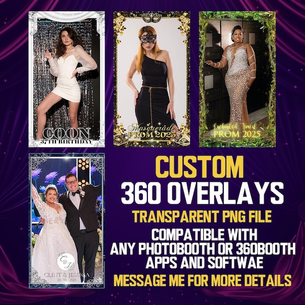 Overlays for 360 Booths - Etsy