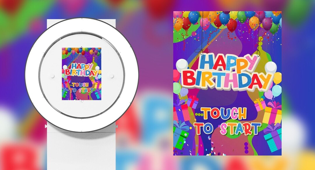 Happy Birthday Start Screen for iPad Photobooth - Etsy