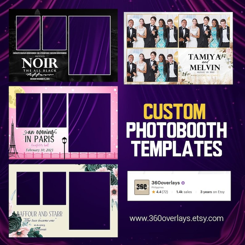 Custom Photobooth Templates for Touchpix, Salsa, Fiesta, Dslrbooth ...