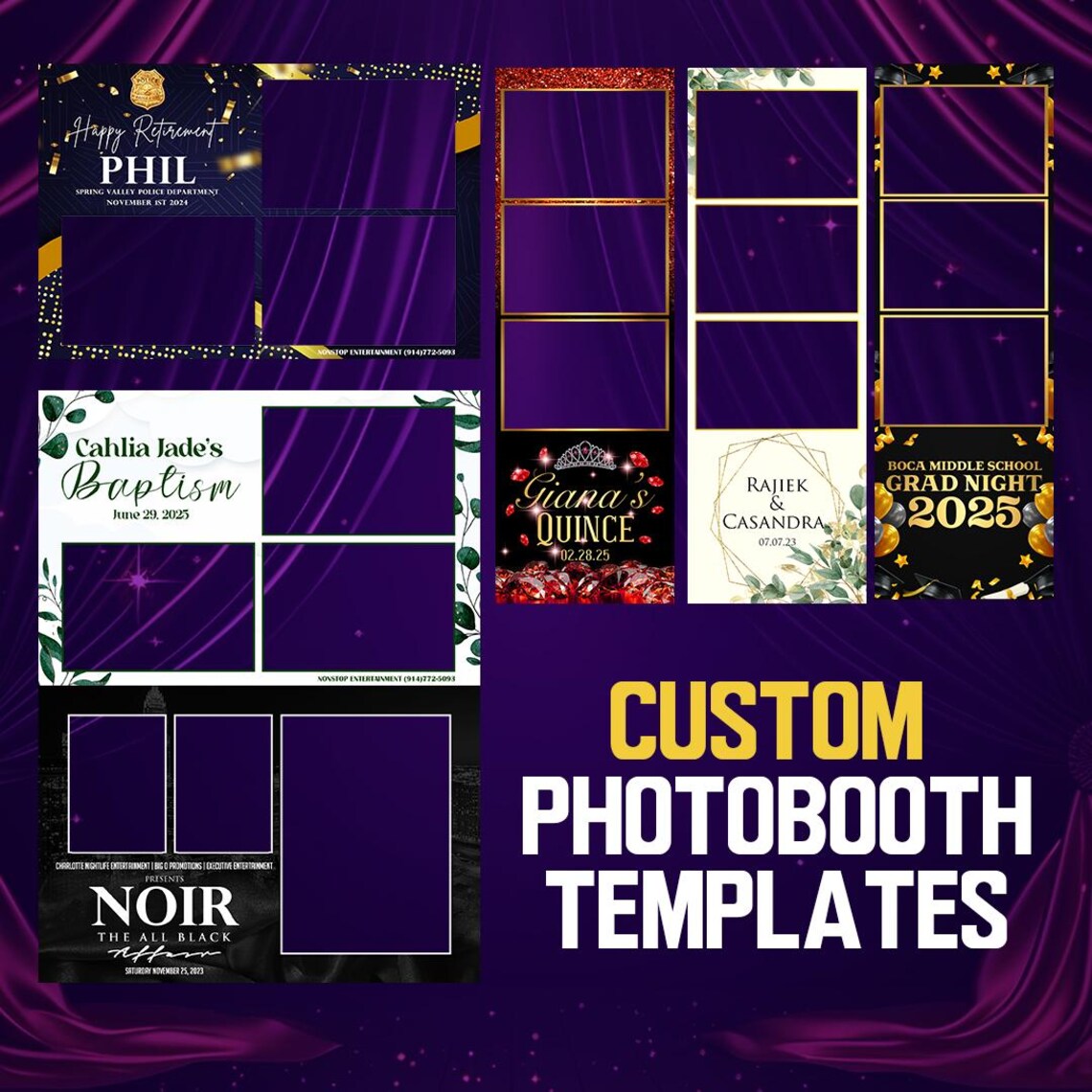 Custom Photobooth Templates for Touchpix, Salsa, Fiesta, Dslrbooth ...