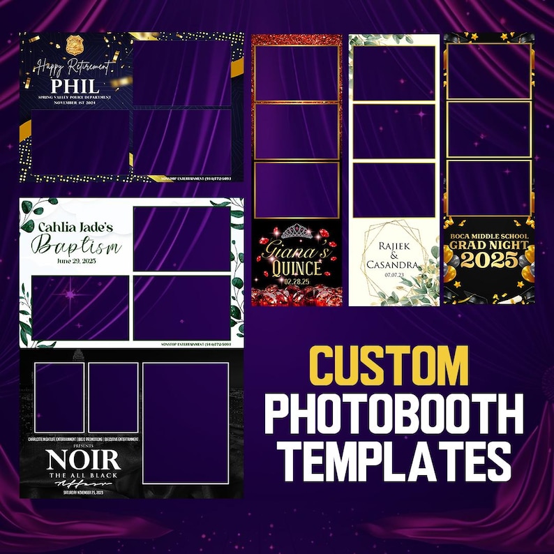 Custom Photobooth Templates for Touchpix, Salsa, Fiesta, Dslrbooth ...