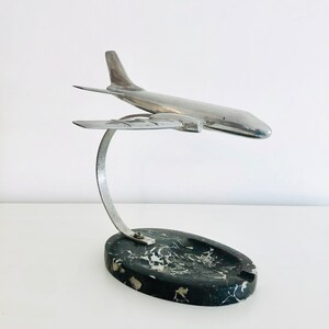 Gorgeous Metal Airplane on Marble From the 60ies - Etsy