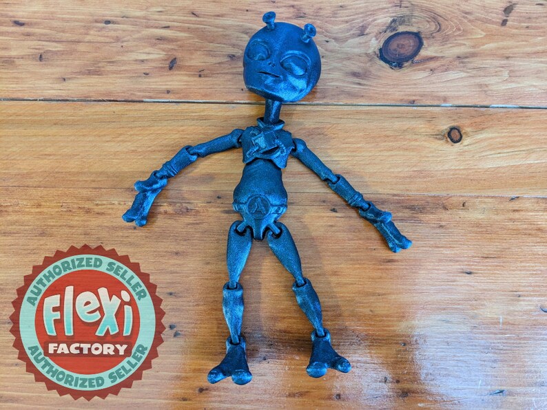 Flexi Factory Alien Articulated 3D Printed Toy - Etsy