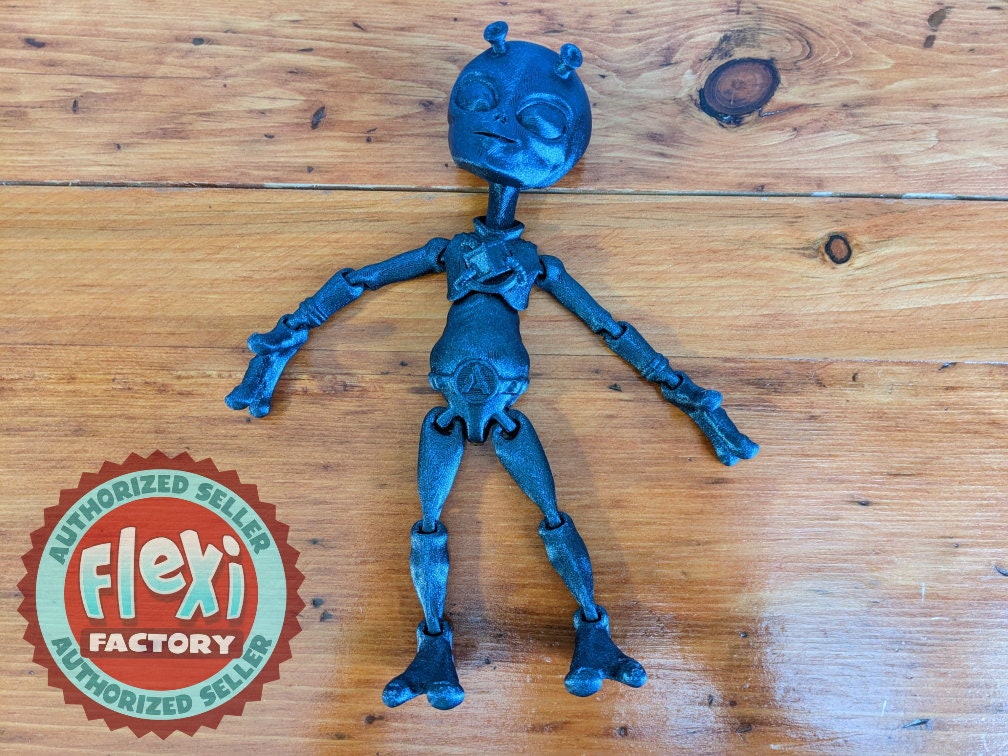 Flexi Factory Alien - Articulated 3D Printed Toy - Etsy