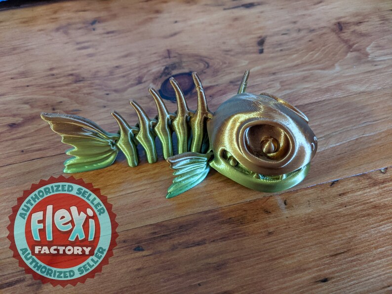 Flexi Factory Angler Fish - Articulated 3D Printed Toy - Etsy