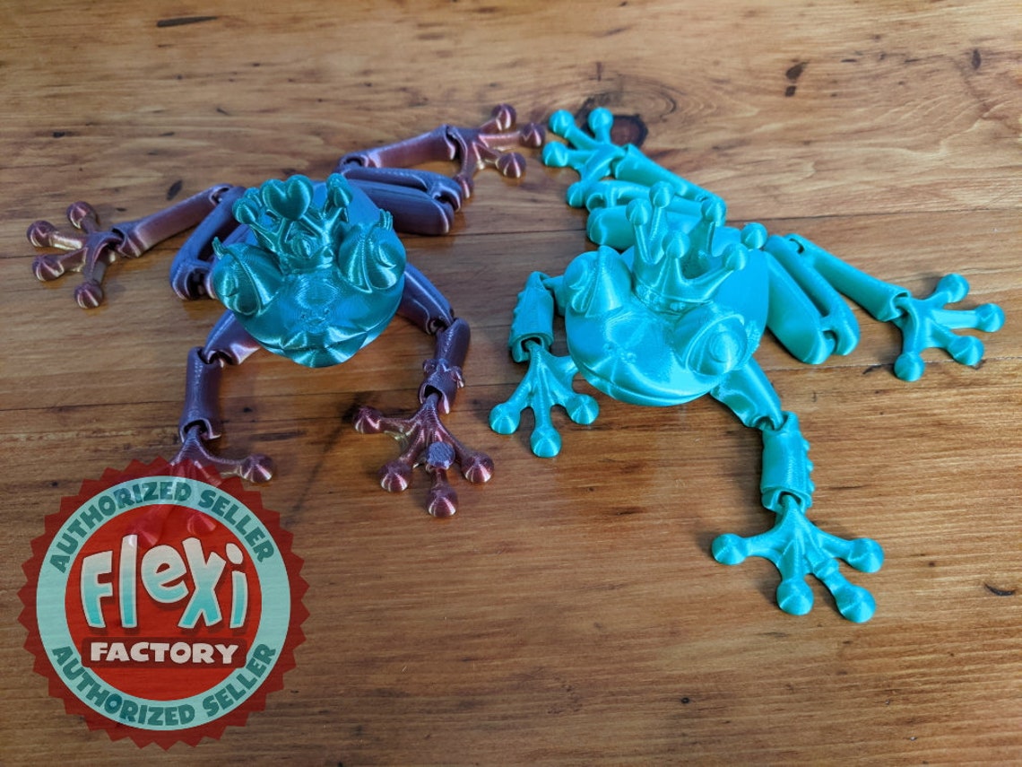 Flexi Factory Prince & Princess Frog BUNDLE - Articulated 3D Printed ...
