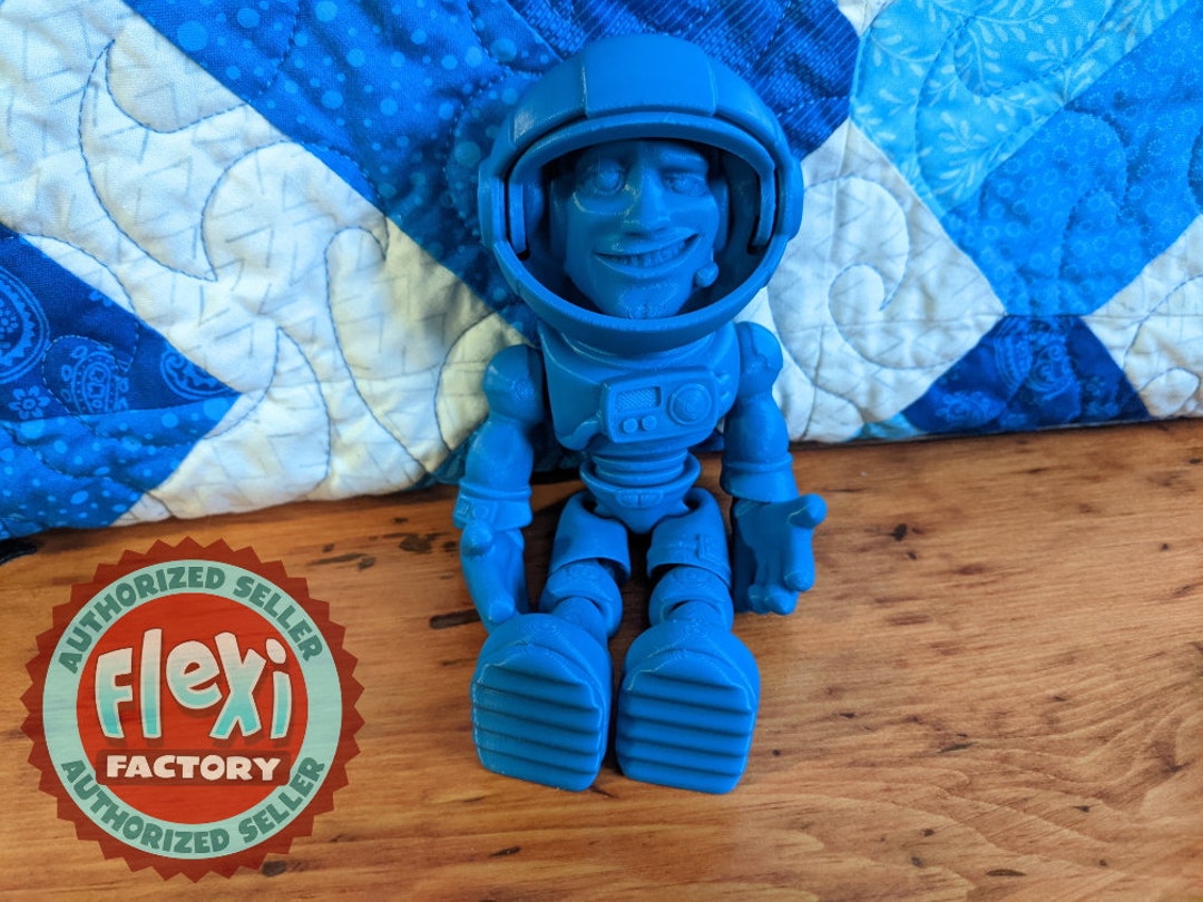 Flexi Factory Astronaut - Articulated 3D Printed Toy - Etsy
