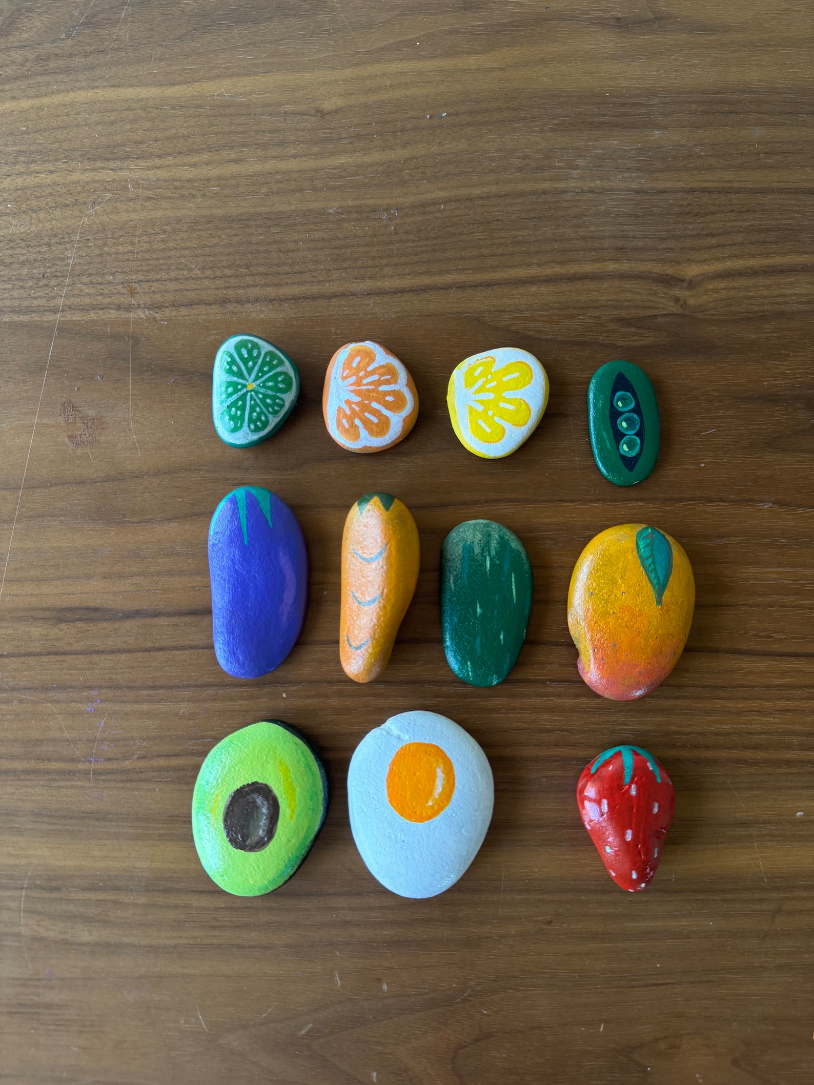 Mud Kitchen Food Painted Rocks - Etsy