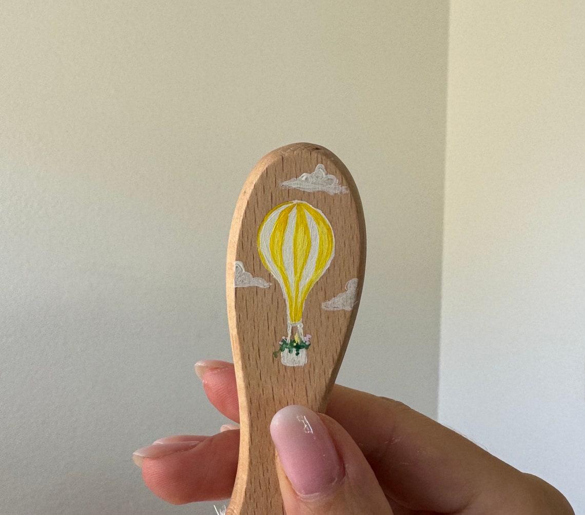 Nameless Baby Hairbrush + Comb, Hand-painted - Etsy