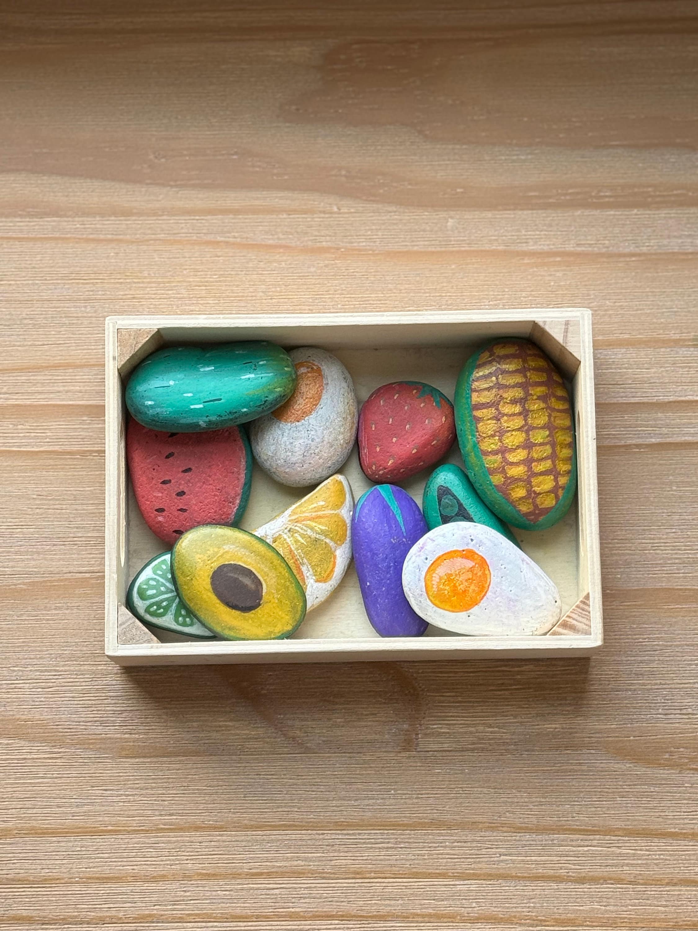Mud Kitchen Food Painted Rocks - Etsy